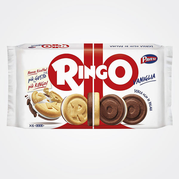 Ringo Biscuits Filled with Vanilla Flavored Cream 6 X 55g – Mokashop Europe